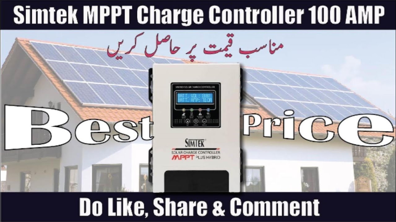 Simtek 100 AMP MPPT Charge Controller - YouTube