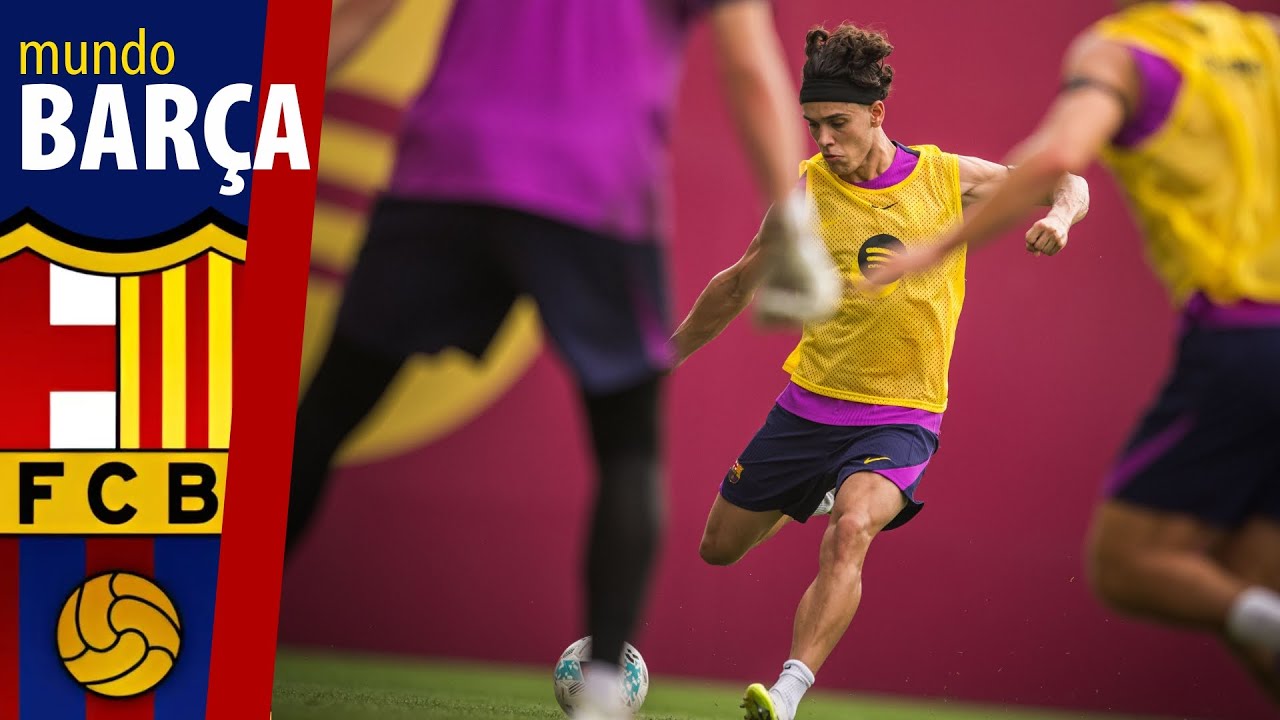 BARÇA | ENTRENAMIENTO del FC BARCELONA con HÉCTOR FORT y FERMÍN en el ...