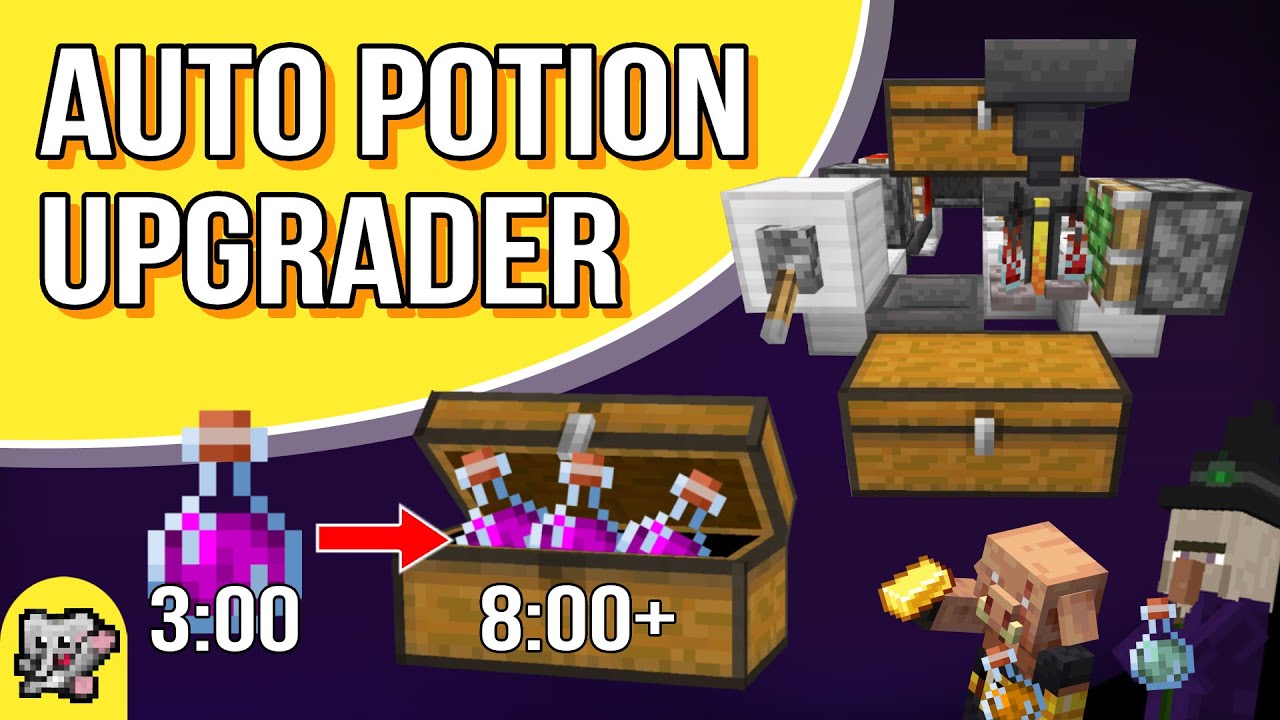 Infinite Potion Upgrader | Minecraft Redstone Tutorial | BEDROCK MCPE XBOX PS - YouTube