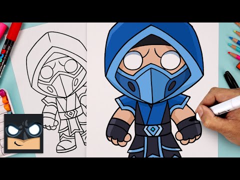 How To Draw Sub Zero | Mortal Kombat