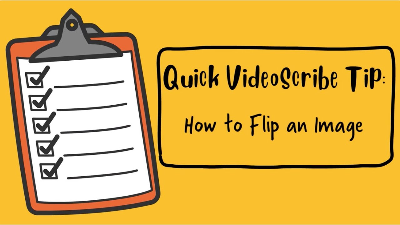 VideoScribe Quick Tip - Flip images to suit your video - YouTube
