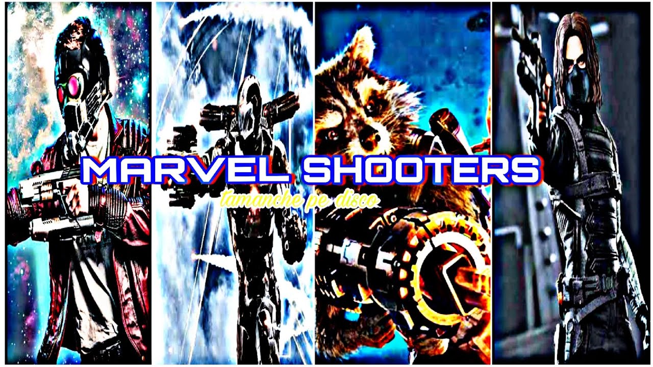 Marvel shooter gun edit |warmachine |rocket |starlord |nick furey ...