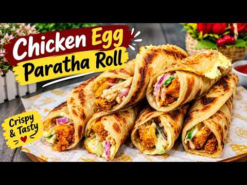 How To Make Chicken Egg Paratha Roll Recipe 😍 By Tasty Food With Maria