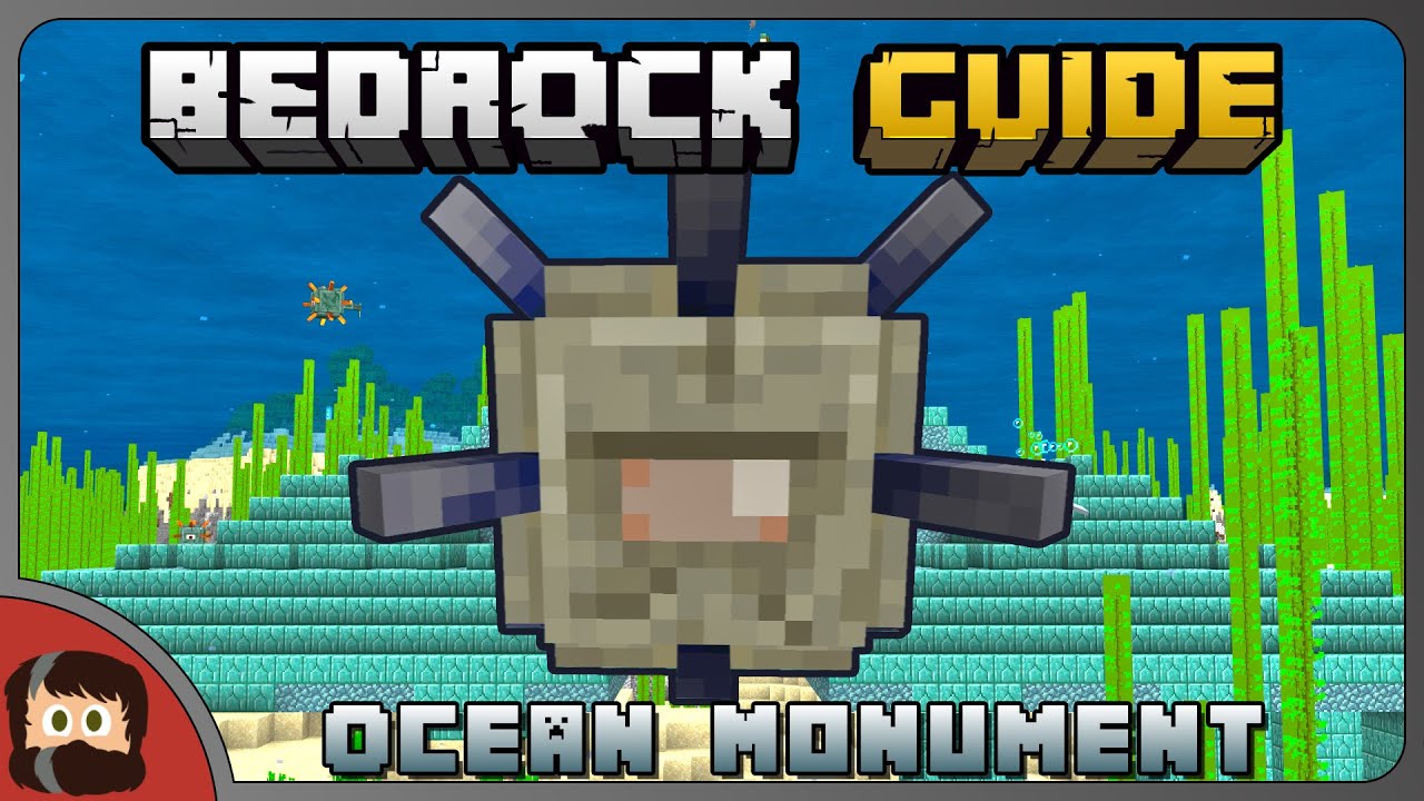 2 Ways To RAID An Ocean Monument | Bedrock Guide S1 EP71 | Tutorial Survival Lets Play ...