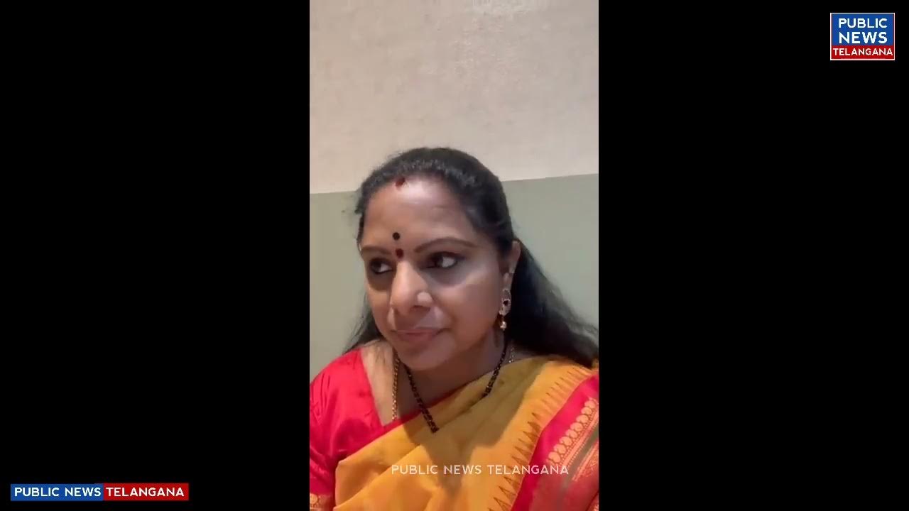 MLC Kavitha Fire On MP Dharmapuri Arvind | Public News Telangana - YouTube