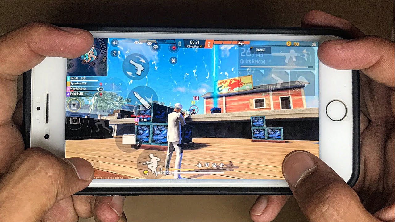 100% Headshots 😱 | IPhone Handcam | IPhone 📲 8plus Game Play - YouTube