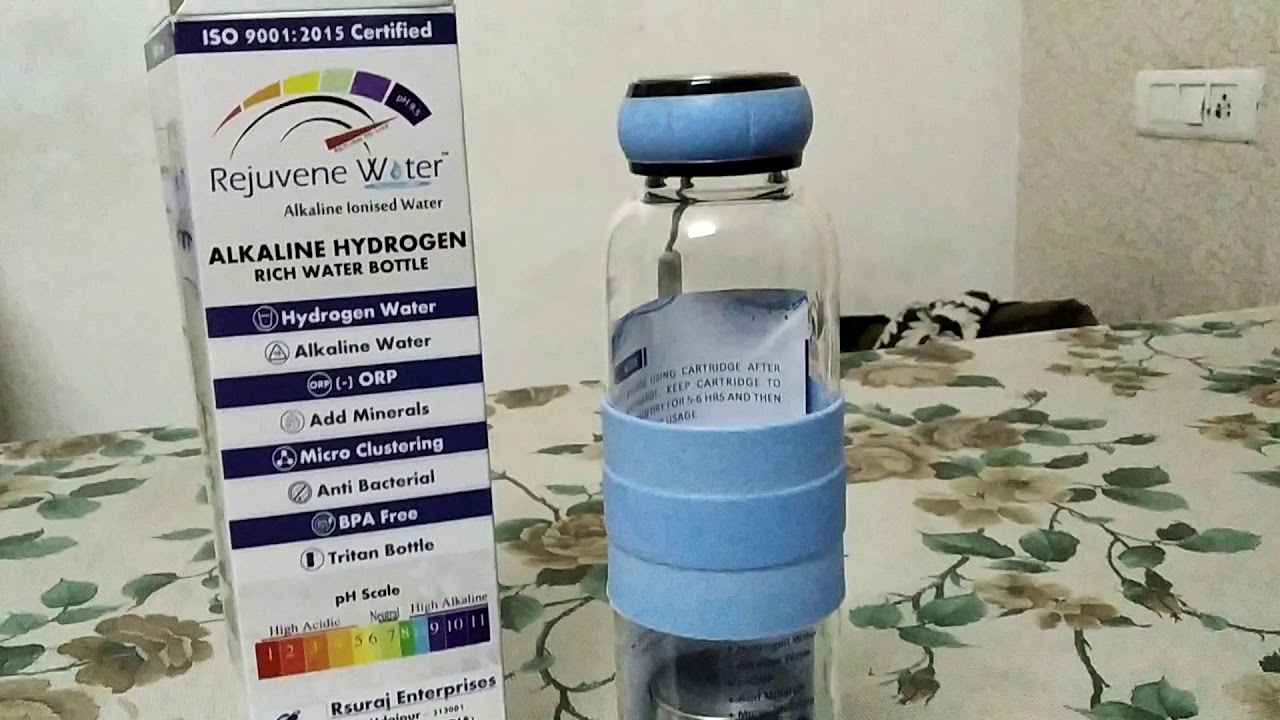 Rejuvene Hydrogen Rich Water bottle - YouTube