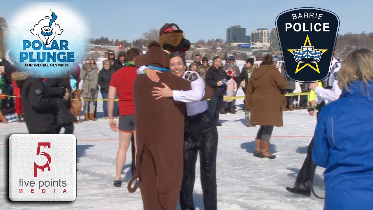 Barrie Police Service Polar Plunge, 2020 - YouTube