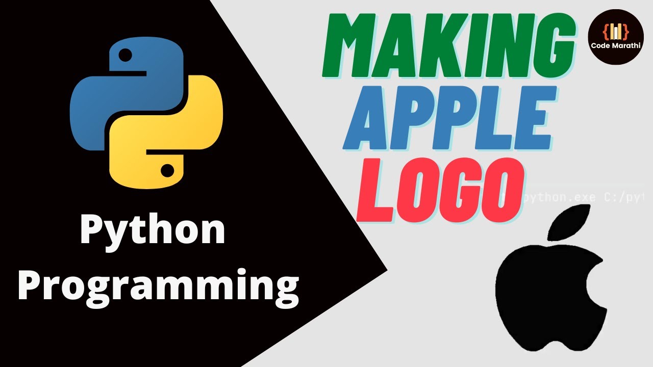 Making Apple Logo Using Python Programming within 1 Minute | Code Marathi @codemarathi - YouTube