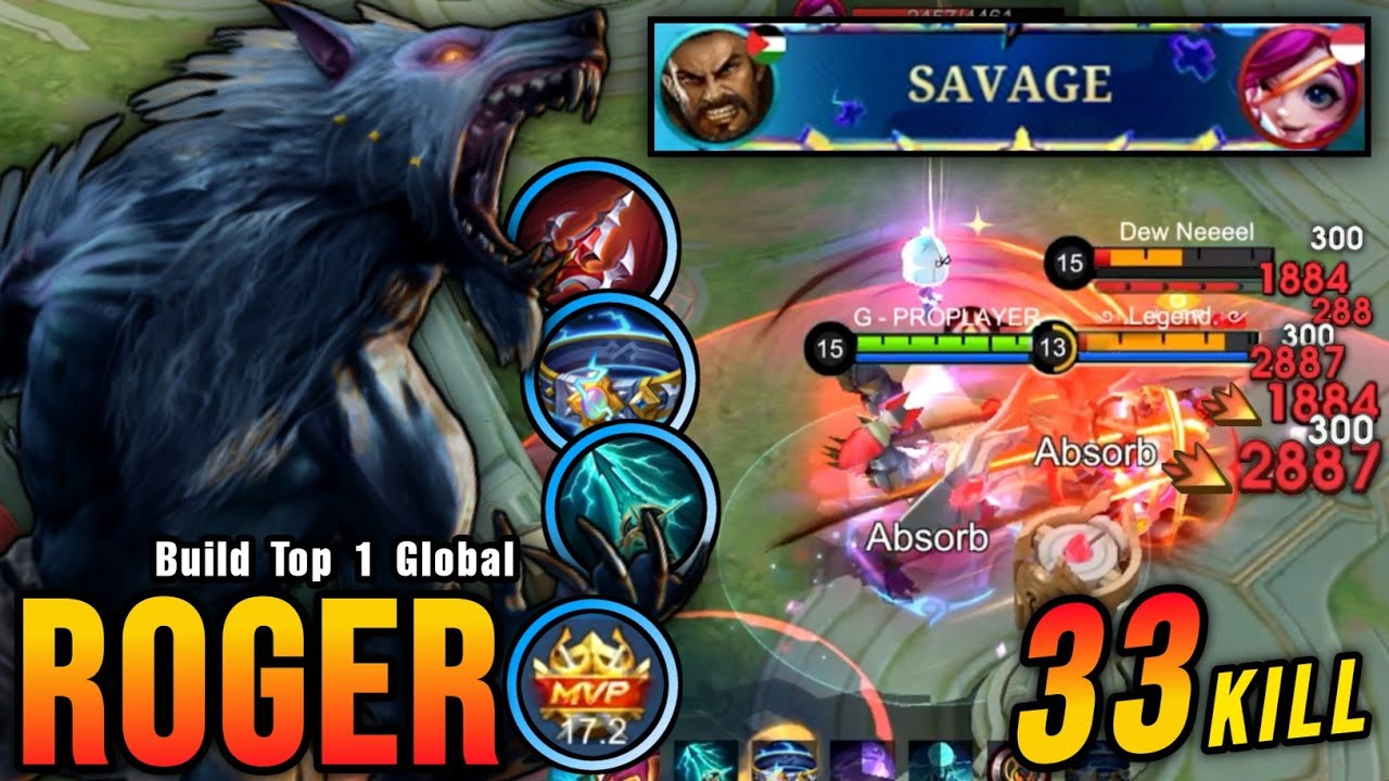 33 Kills + SAVAGE & MANIAC!! Roger Unlimited True Damage Build ...