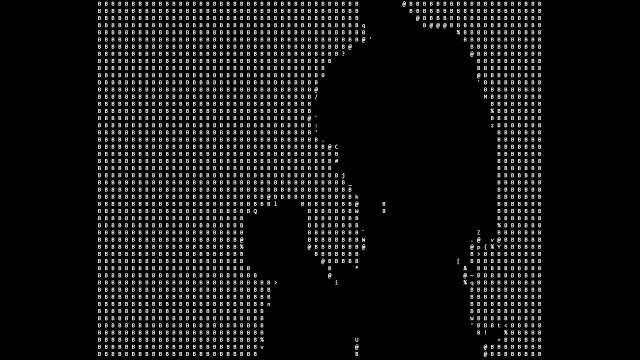 Bad ASC!! (Bad Apple but it's ASCII) - YouTube