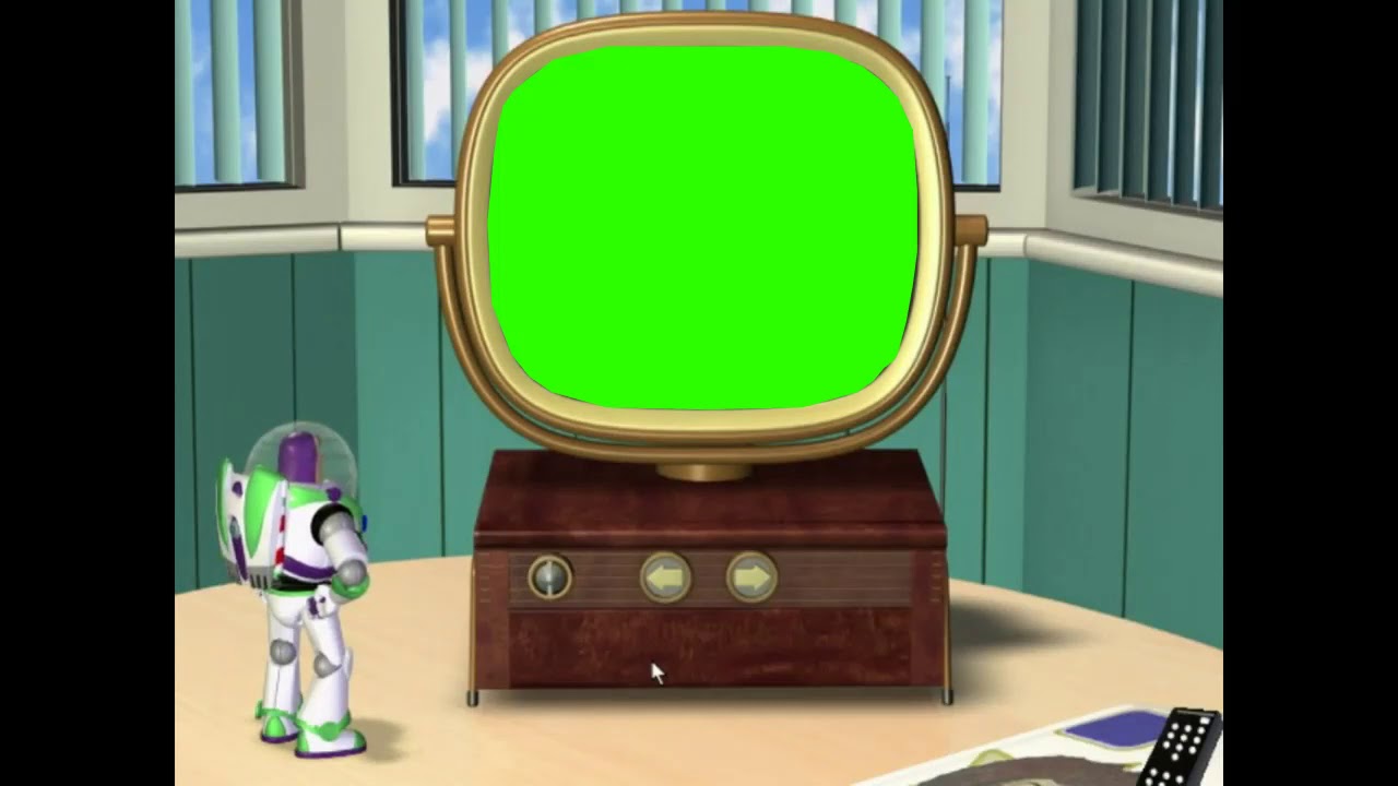 Buzz Lightyear Watches Some Scenes Clips From Green Screen - YouTube
