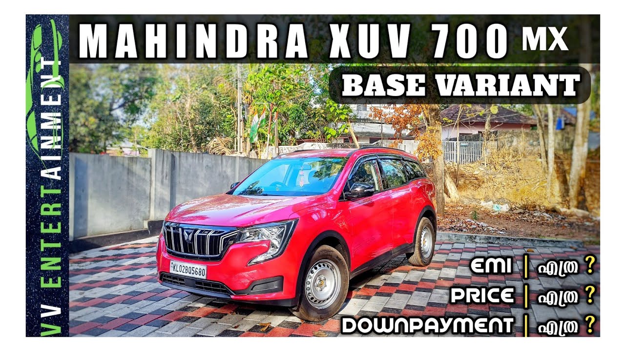 Mahindra XUV 700 MX BASE Variant Detailed Malayalam Review // Price ...