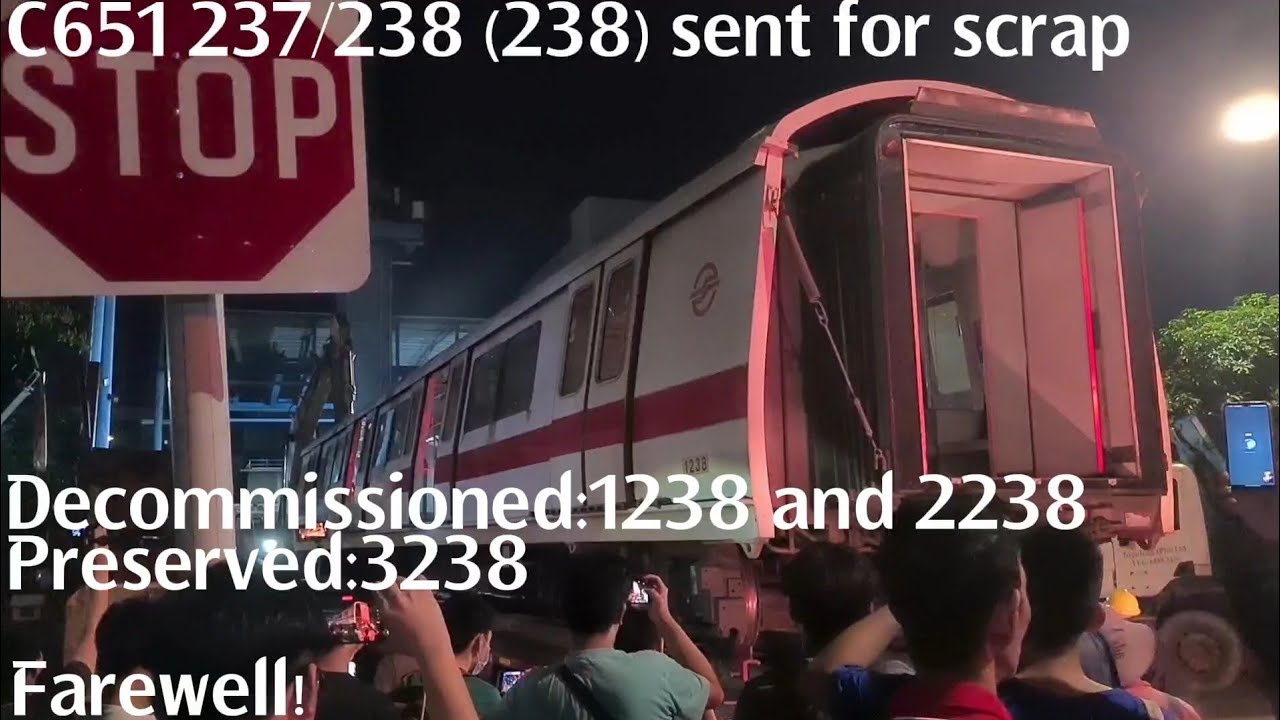 (Worst scrap,police at toyo??,FINAL sie) C651 EMU 238 sent for scrap ...