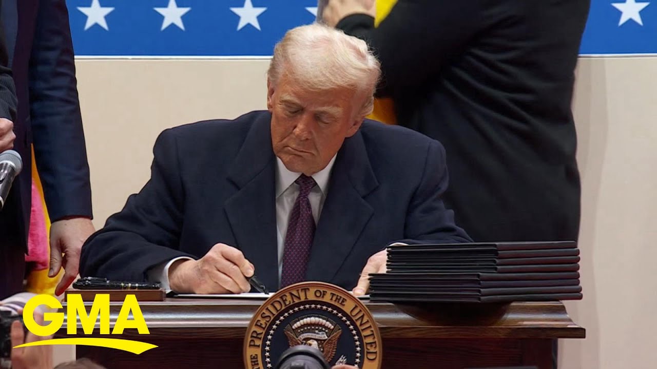 A look at President Trump’s 1st day in office - YouTube