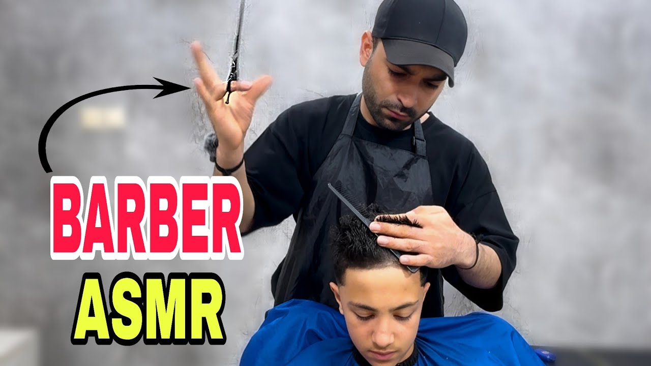 Spinning Scissors ASMR ️ Super Satisfying Barber Haircut - YouTube