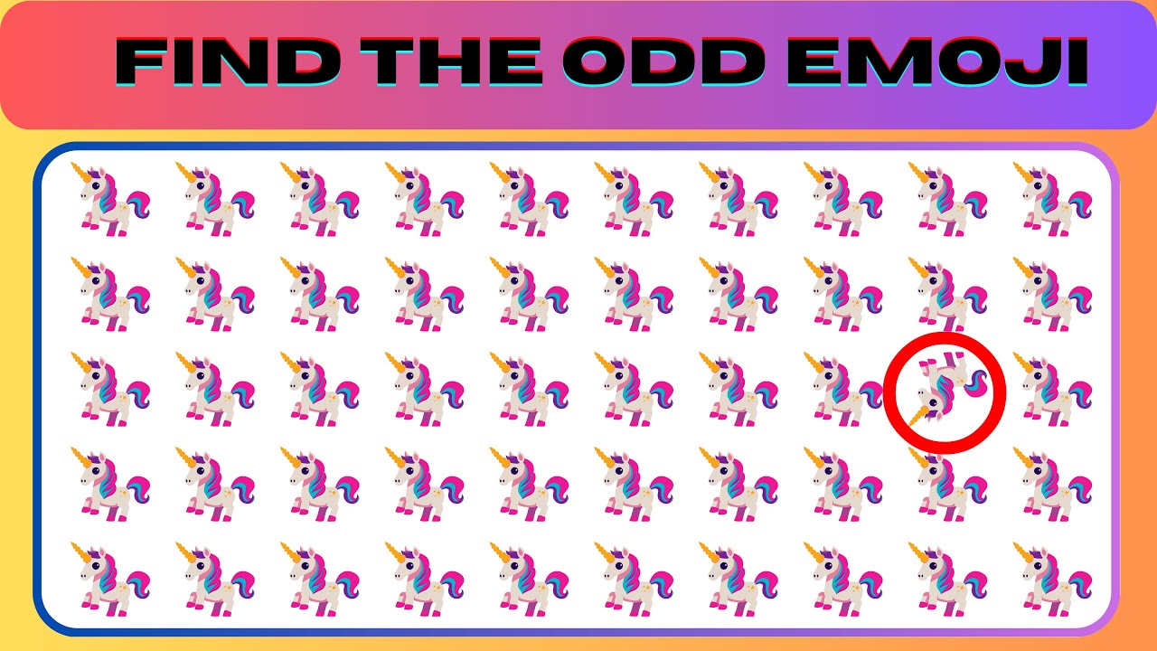 SPOT THE DIFFERENT EMOJI GAME | RIDDLE MASTERMIND - YouTube