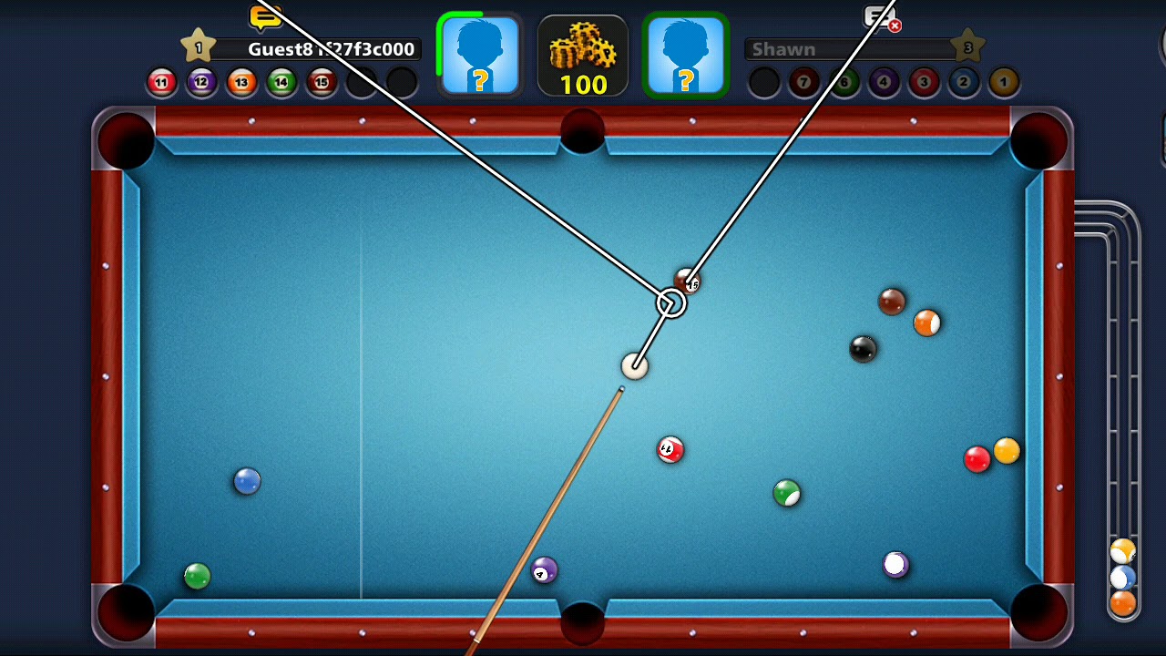Cheat game 8 ball - YouTube