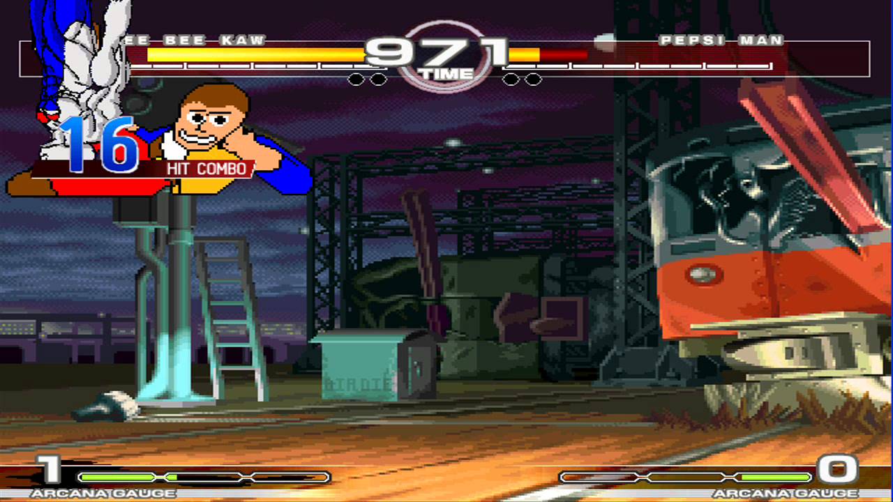 MUGEN Dee Bee Kaw vs Pepsi Man AI Battle - YouTube