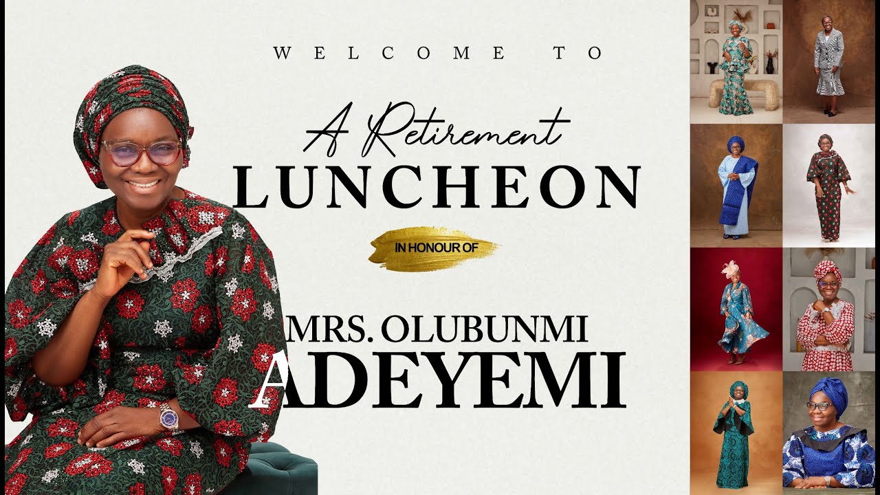 A RETIREMENT LUNCHEON IN HONOUR OF MRS. OLUBUNMI ADEYEMI - YouTube