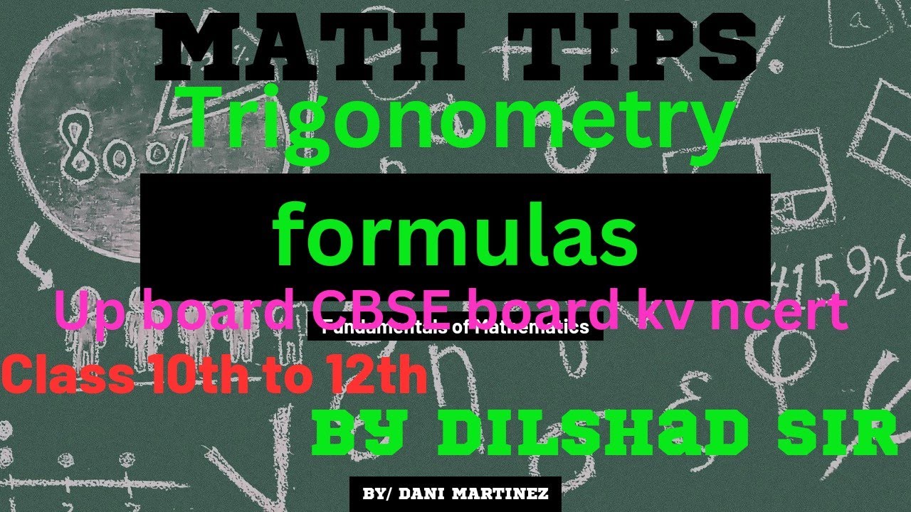 trigonometry k all formulas class 10th to 12thup board cbse board kV ...