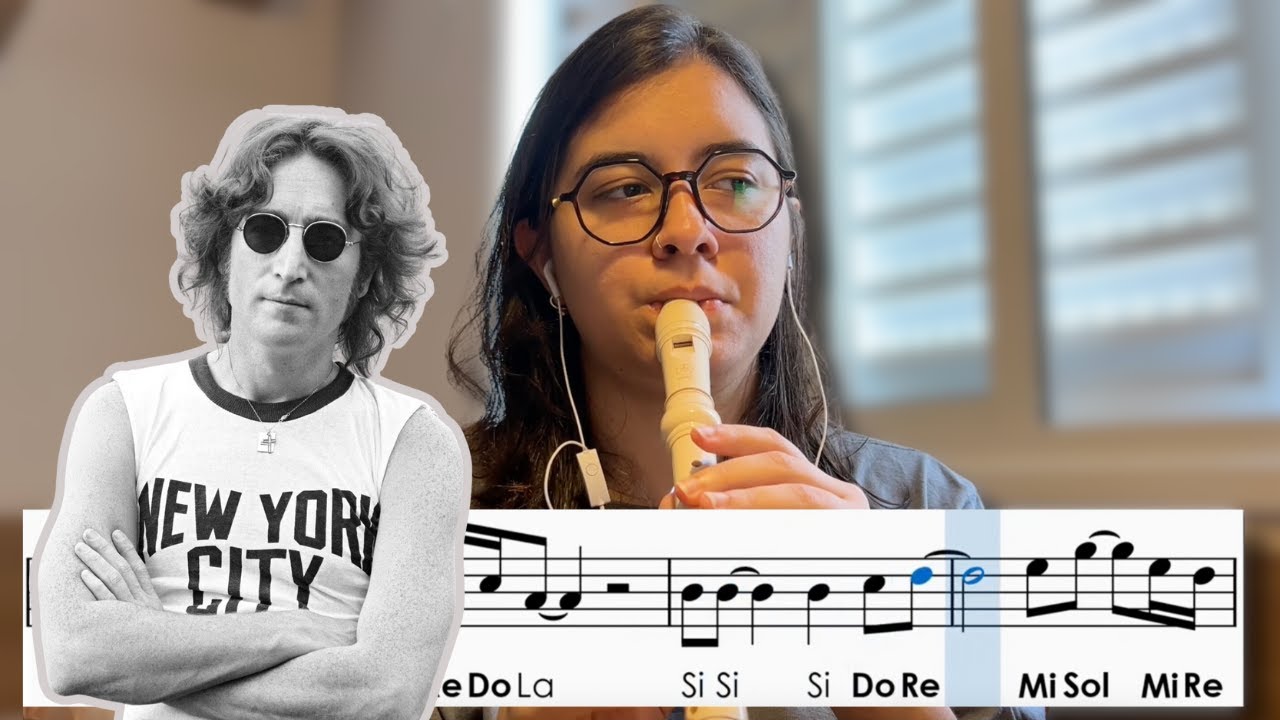 IMAGINE (John Lennon) - Flauta Doce com notas! - YouTube