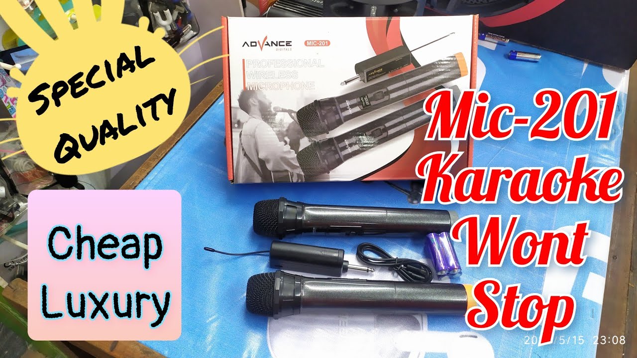 Karaoke Tanpa Henti karena Microphone Wireless ini | ADVANCE Mic-201 ...
