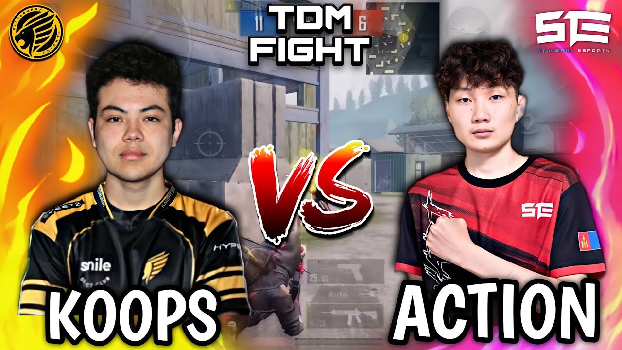 KOOPS vs ACTION | 1v1 TDM FIGHT🚀 | Knights • STE | PUBG MOBILE - YouTube