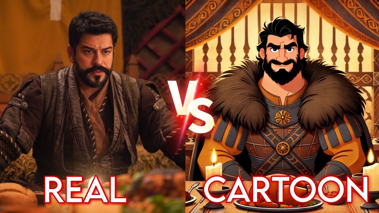 Kurulus Osman 🔥 Real Vs Cartoon 🥰 Looks 😱 ll kurulus Osman ll - YouTube