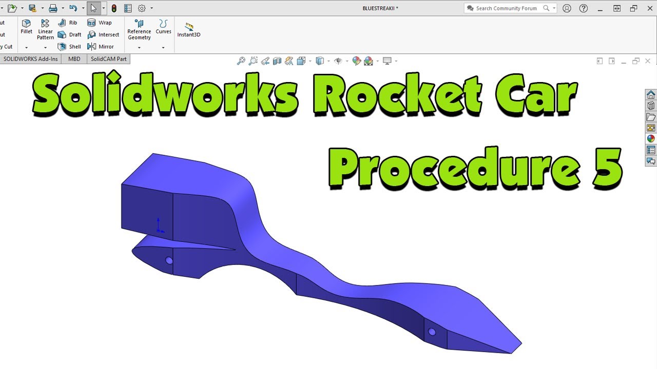 Solidworks Rocket Car Tutorial - Engineering Procedure 5 - YouTube