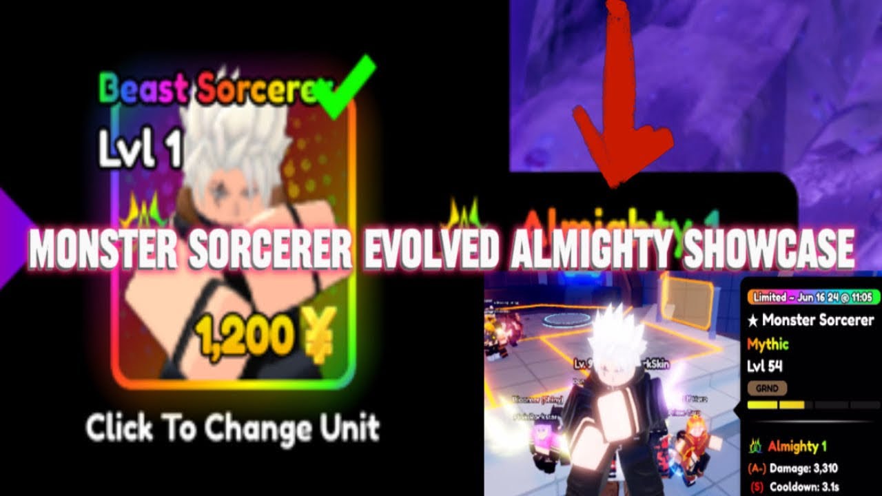 Beast/Monster Sorcerer Almighty Evo Showcase (Megumi meta spa) | Anime ...