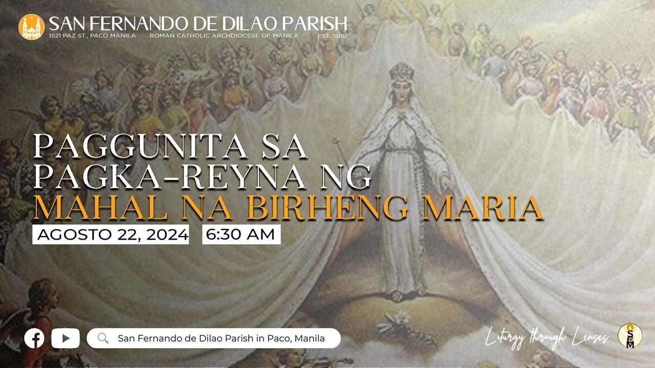 Agosto 22, 2024 | 6:30 AM | LIVE NOW | Paggunita sa Pagka-Reyna ng ...