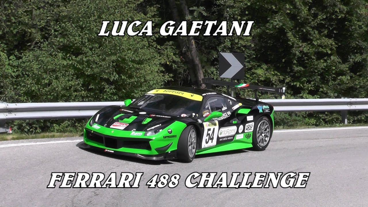 LUCA GAETANI | SALITA ALPE NEVEGAL 2022 | FERRARI 488 CHALLENGE - YouTube