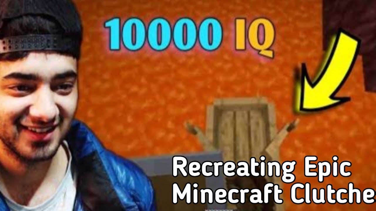 Recreating Epic Minecraft Clutches From Indian YouTubers | Like And ...