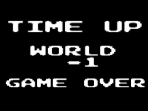 Time Up & Game Over: Super Mario Bros. (NES) | Glitches: World - 1 ...