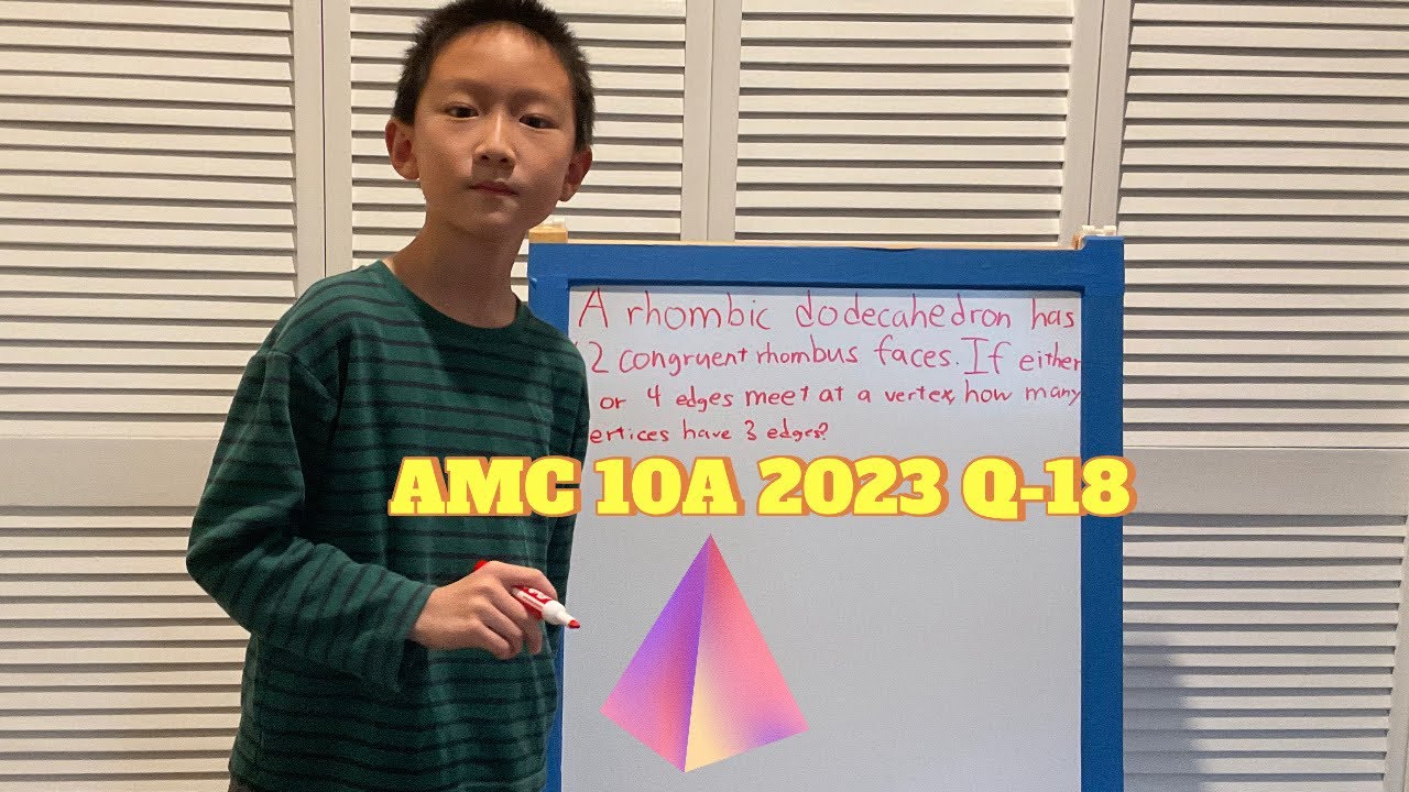 AMC 10A 2023 Q18—Cool 3D Geometry - YouTube