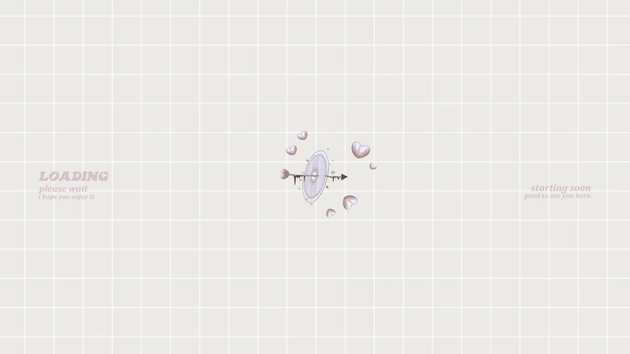 cute 'pink hearts' aesthetic intro/ outro templates ! free for use ...