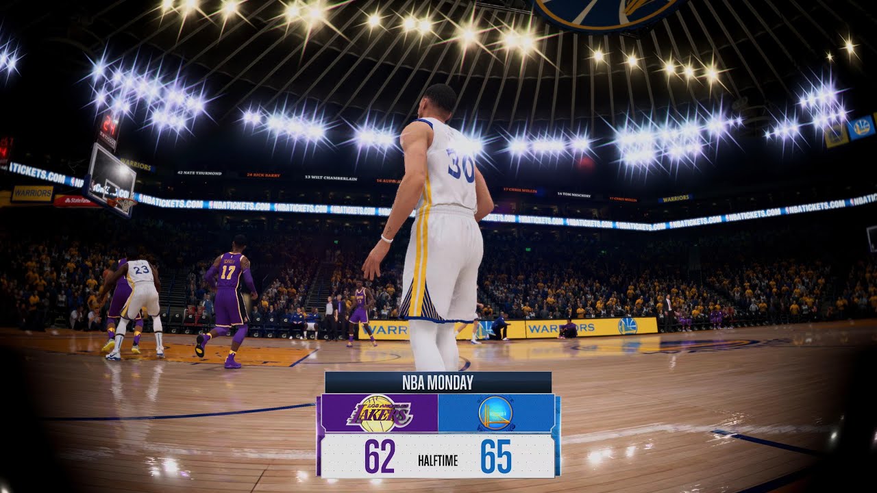 NBA LIVE 23 Rosters Lakers vs Warriors 3rd Qrt - YouTube