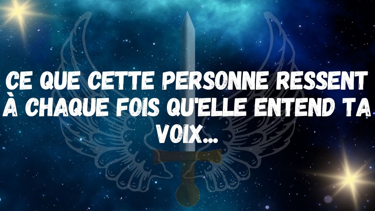 Ce que cette personne ressent à chaque fois qu elle entend ta voix ...