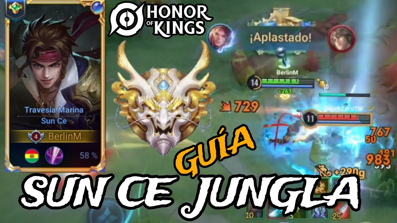 SUN CE JUNGLA | GUÍA | RANKED SOLO Q | HoK | HONOR OF KINGS | GamePlay ...