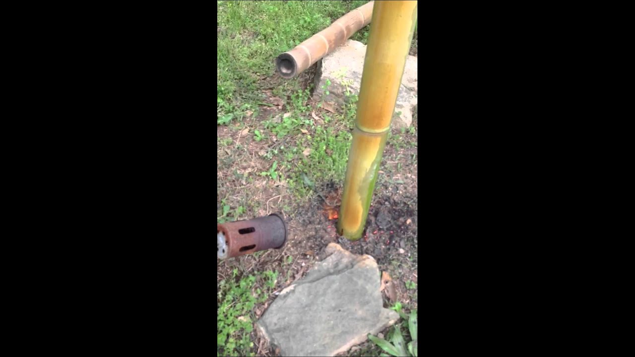 Bamboo curing - YouTube