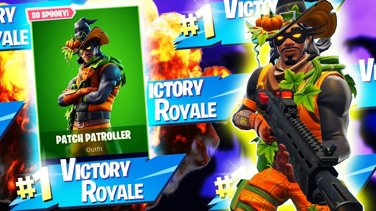 *NEW* PATCH PATROLLER SKIN GAMEPLAY! "Victory Royale First Game On ...