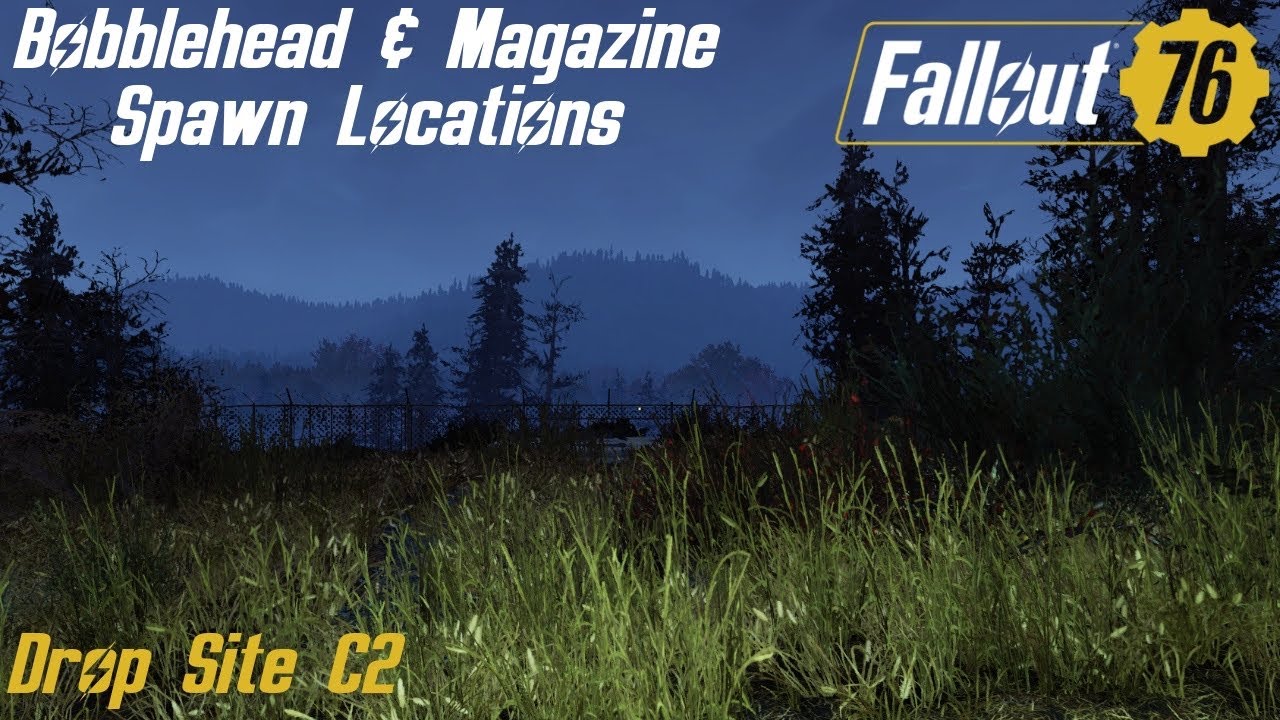Fallout 76 Bobblehead & Magazine Spawn Locations - Drop Site C2 - YouTube