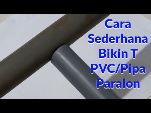 Cara Mudah plus Hemat Bikin Sambungan T Pada Paralon PVC || #tutorial - YouTube