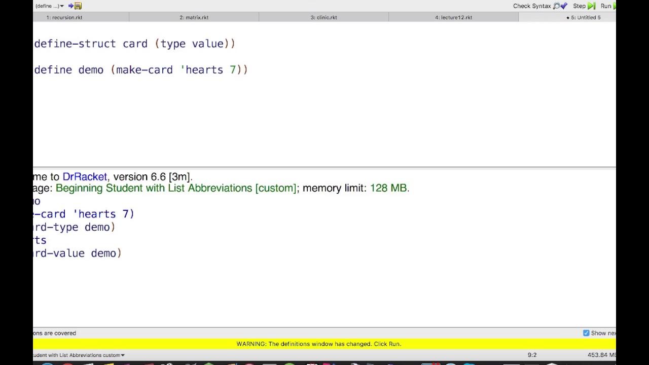 Functional Programming (Racket): Structs - YouTube