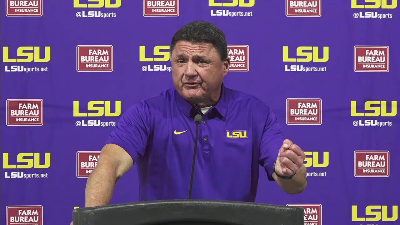 Ed Orgeron Post-Practice Press Conference - Nov. 4 - YouTube