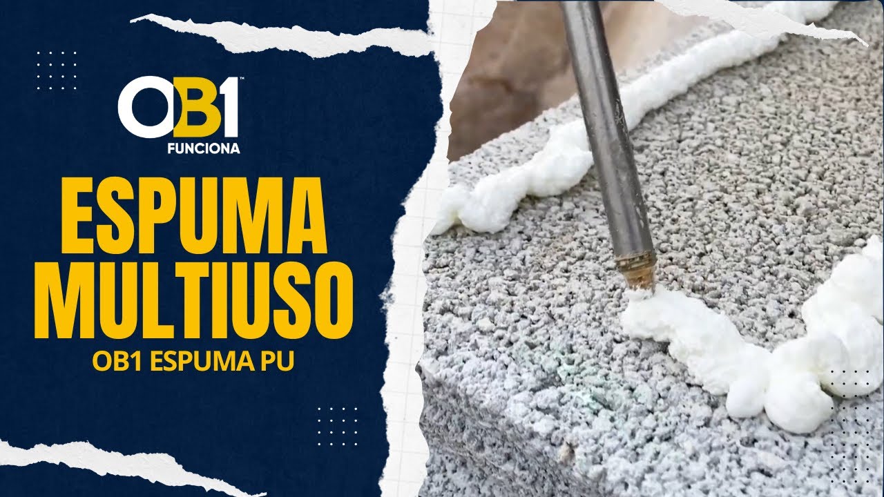 OB1 Espuma PU multiuso, de curado y endurecimiento rápido - YouTube
