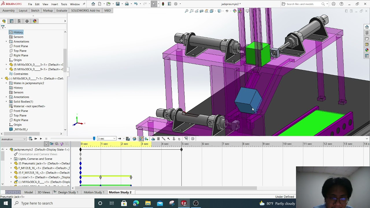 animation conveyor solidwork - YouTube