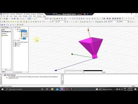 horn antenna simulation using hfss anysys - YouTube