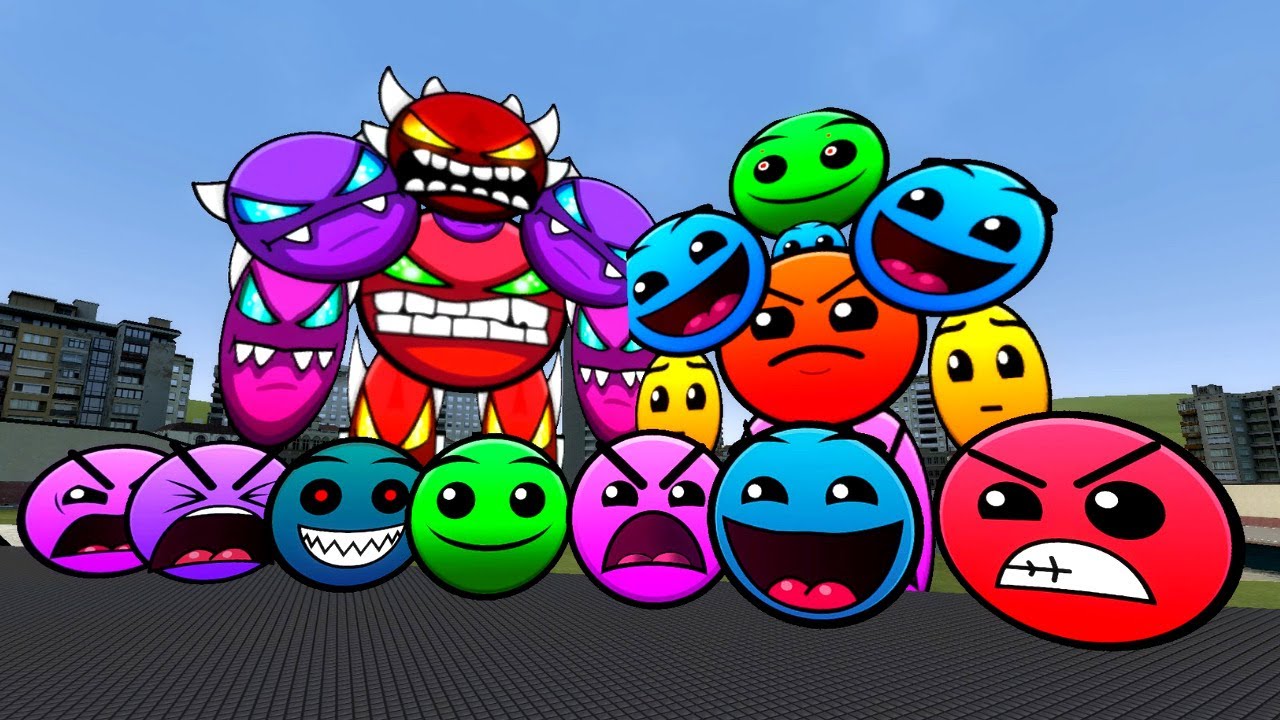 Lobotomy Dash Geometry Dash Nextbots Family Chase Me!!! - YouTube